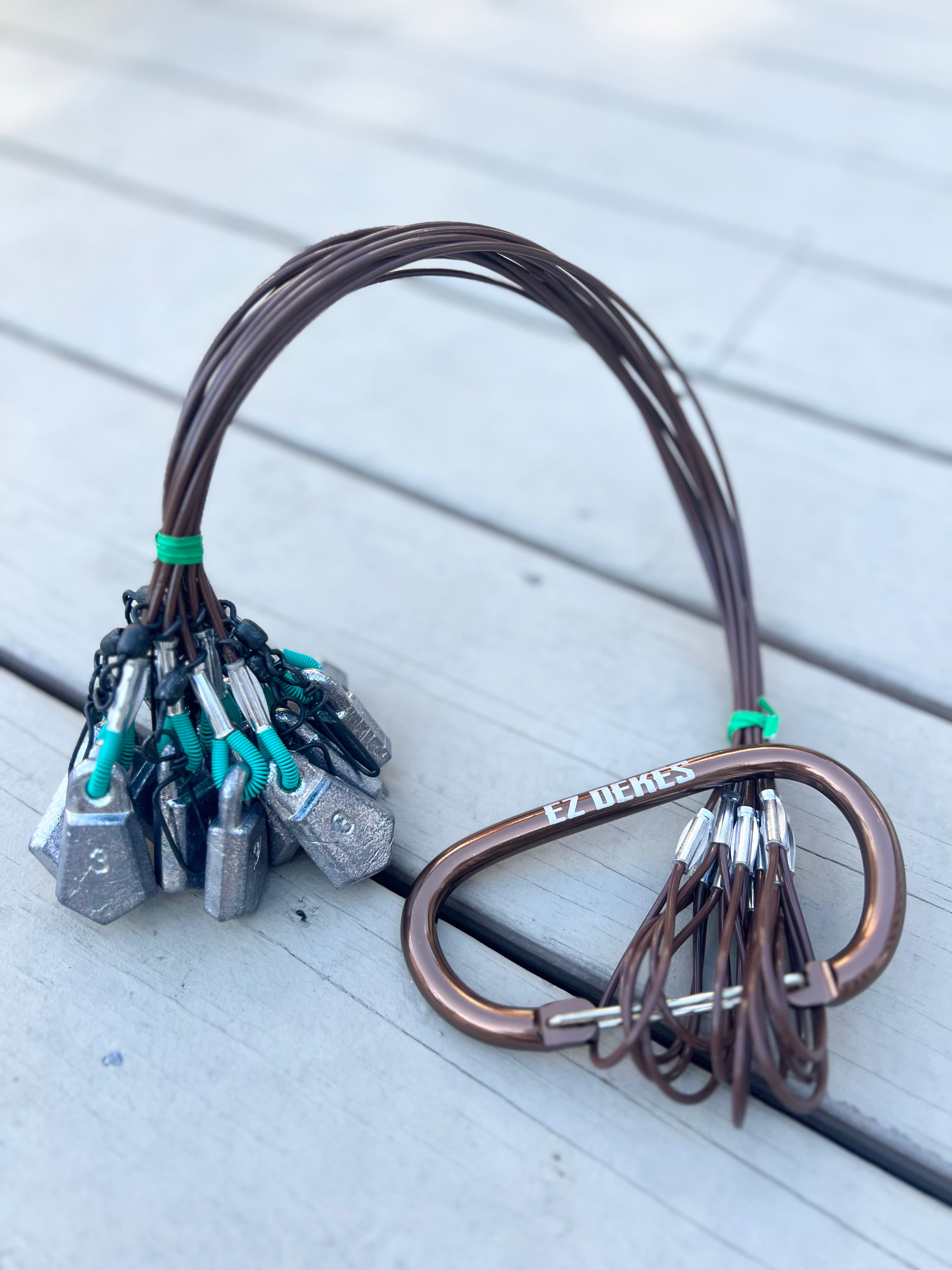 Stainless Steel PVC Coated Cable Timber Duck Decoy Rigs - 3 oz – EZ DEKES