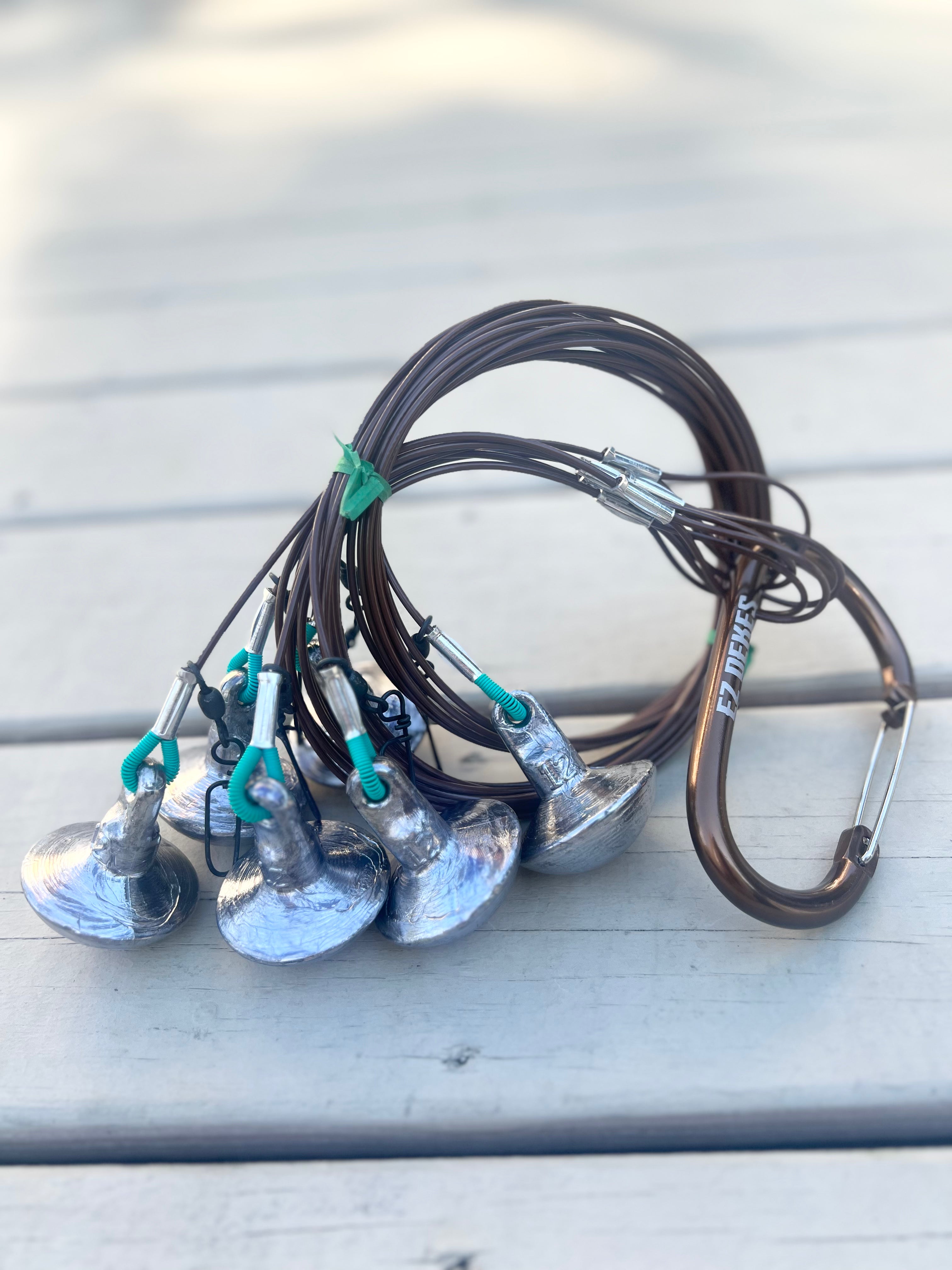 Stainless Steel PVC Coated Cable Texas Duck Decoy Rigs - 12oz Half ...