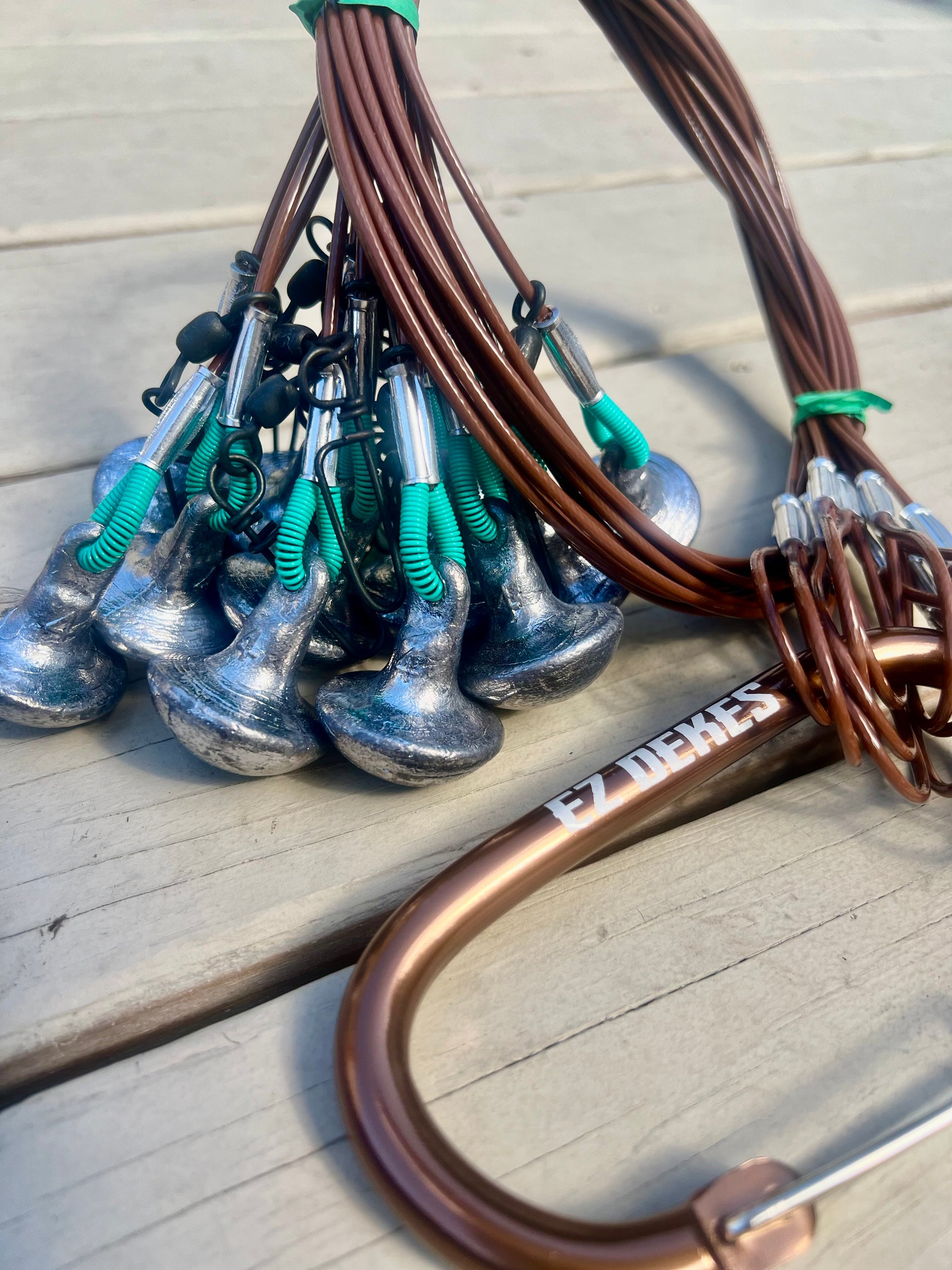 Stainless Steel PVC Coated Cable Texas Duck Duck Rigs - 4oz – EZDEKES