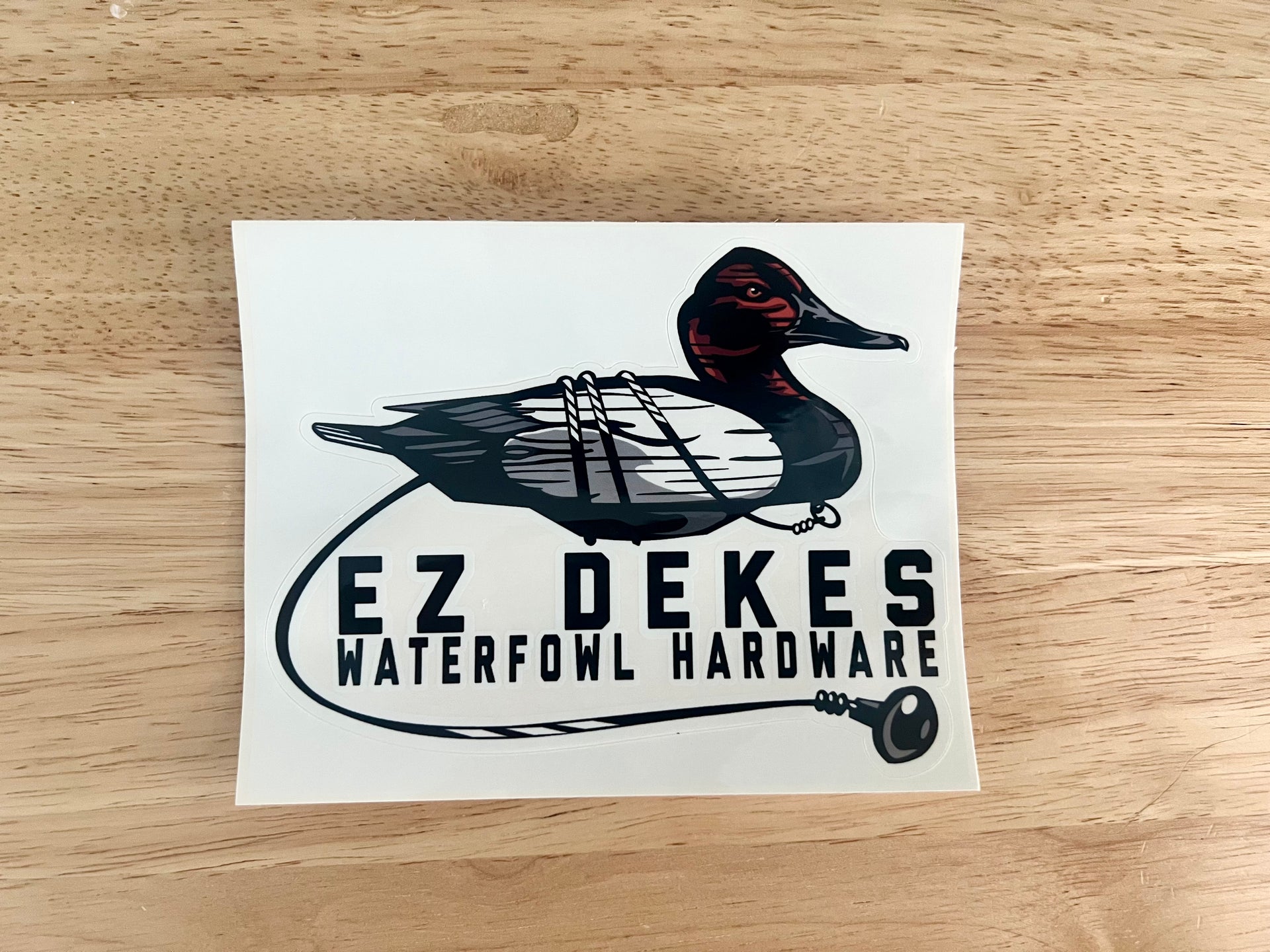EZ DEKES Waterfowl Hardware Signature Logo Decal - 5"